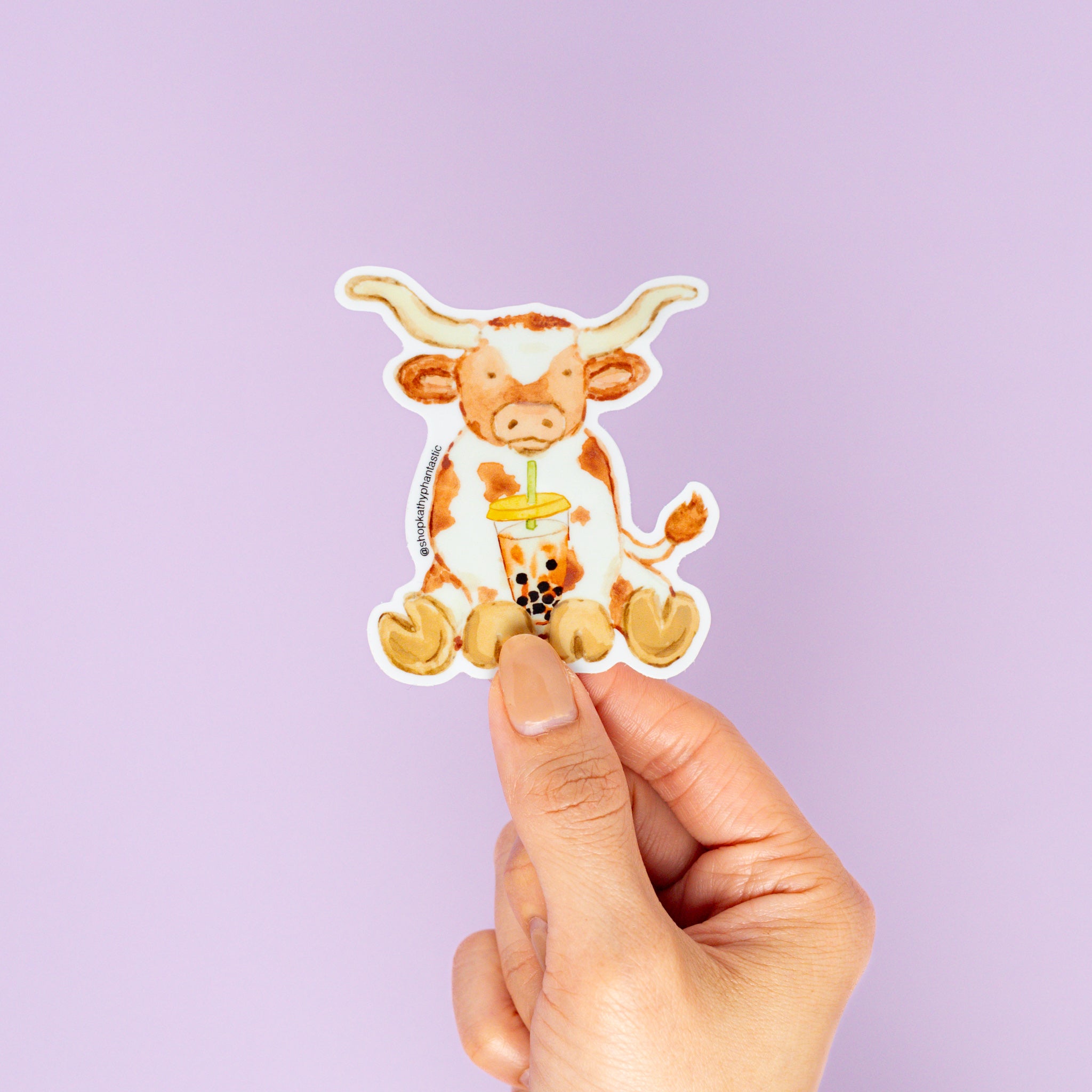 Longhorn Boba Magnet – kathyphantastic