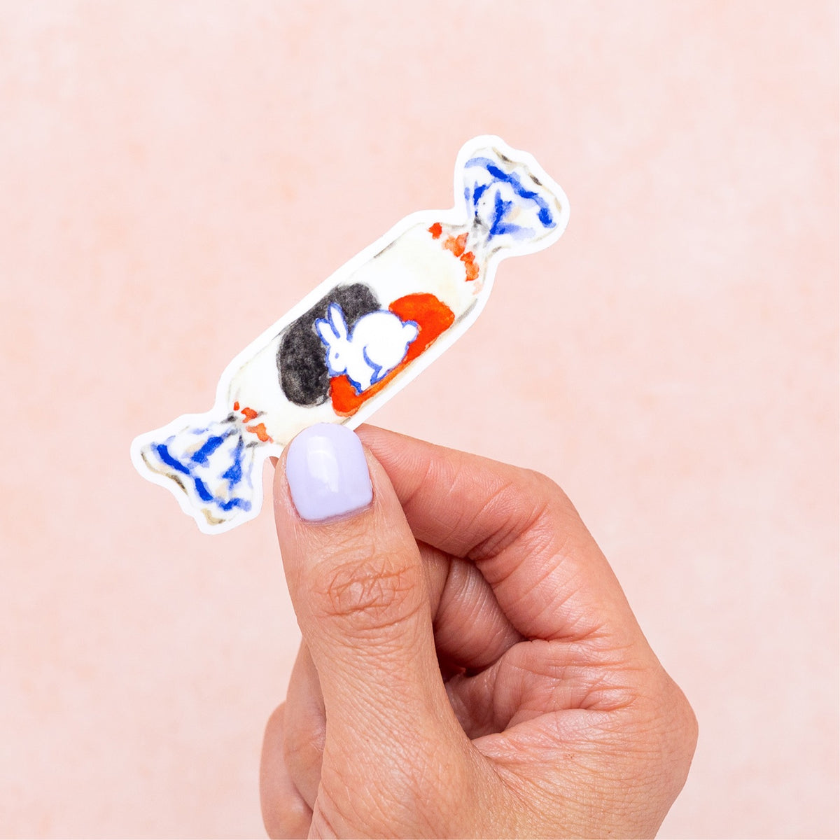 White Rabbit Inspired Asian Candy Sticker – kathyphantastic