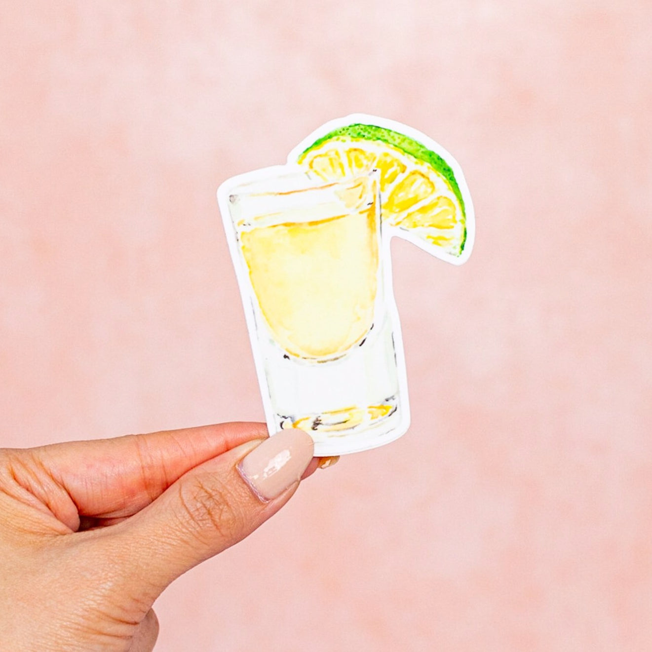 Tequila Shot with Lime Sticker – kathyphantastic
